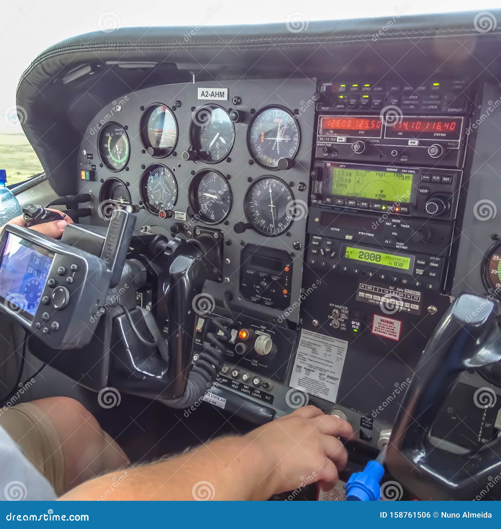 View of Aircraft Front Control Panel Editorial Photo - Image of ...