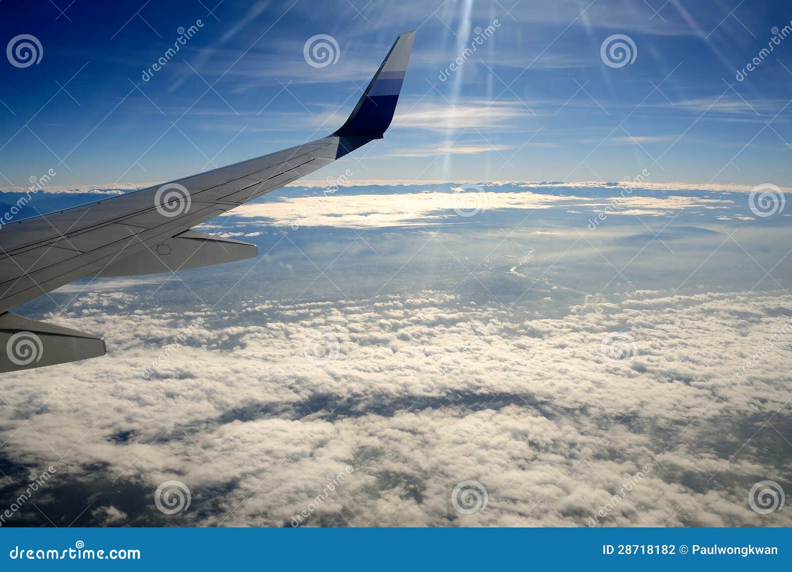 View from Airplane stock photo. Image of altitude, modern - 28718182