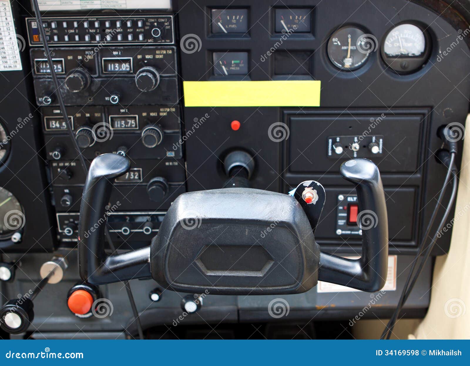 View in airplane cocpit stock photo. Image of retro, airplane - 34169598