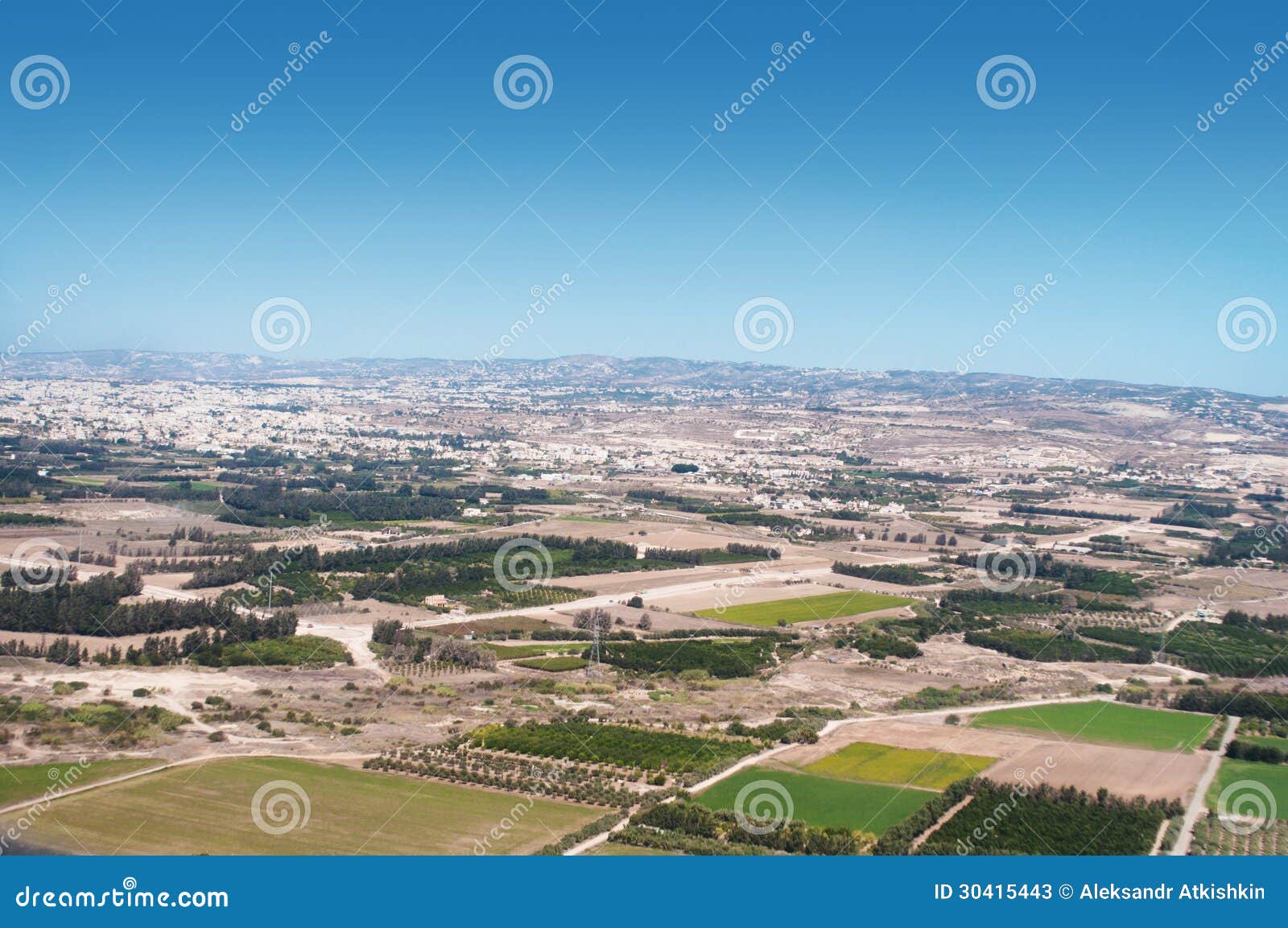 View from an Airplane of Cyprus Stock Image - Image of journey, distant ...