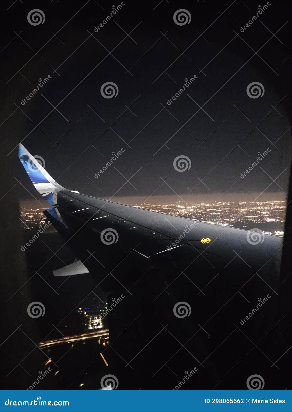 View from an Airplane at Night Stock Photo - Image of clouds, ariel ...