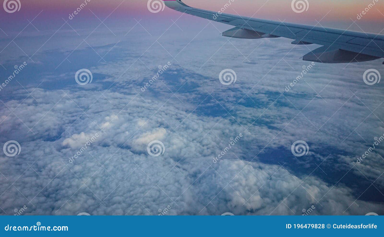 View from the Airplane Window during the Flight Stock Photo - Image of ...