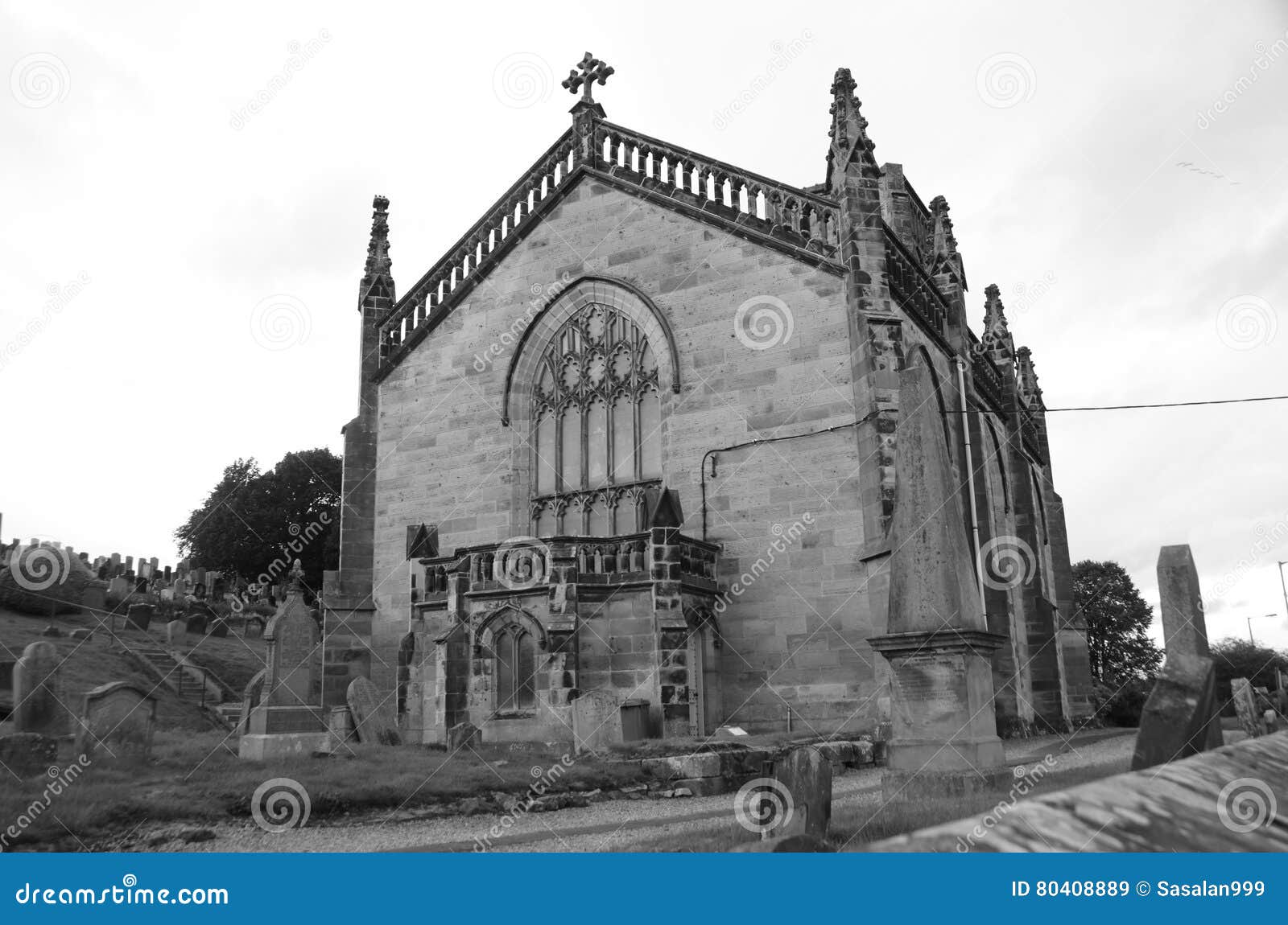 View of Airth Church stock image. Image of masonry, cemetery - 80408889