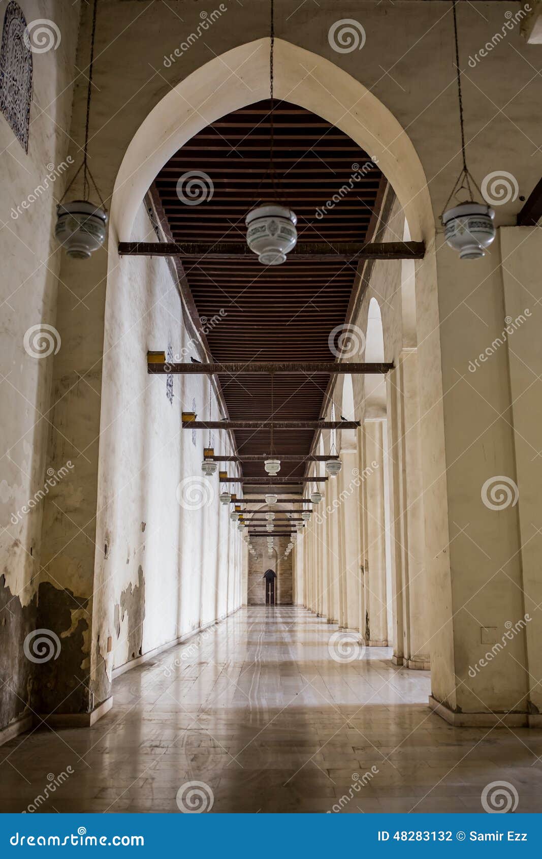 View of the Al-Hakim Mosque Stock Photo - Image of architectural ...