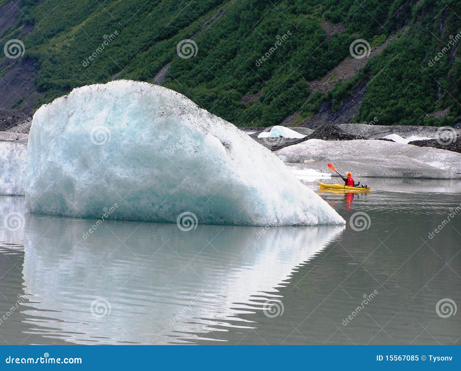 View of Alaska Ice Sheets and Glaciers Stock Image - Image of ...