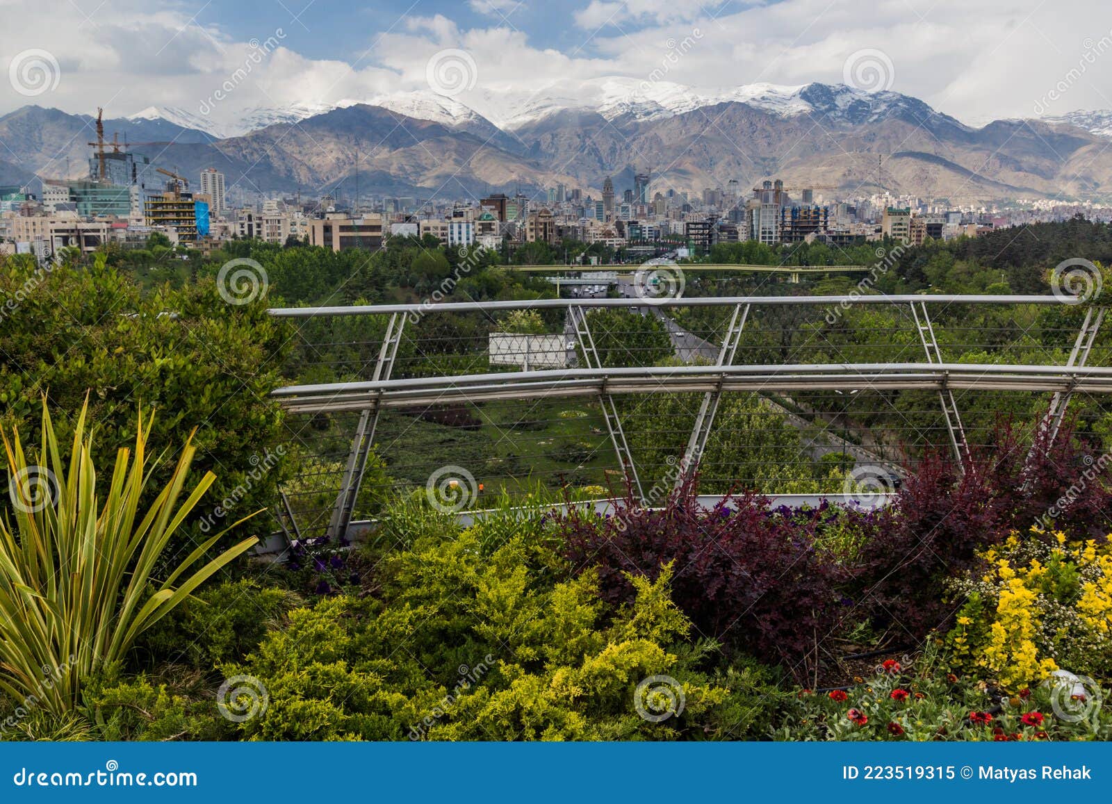 View of Alborz Mountain Range in Tehran, Ir Stock Image - Image of ...