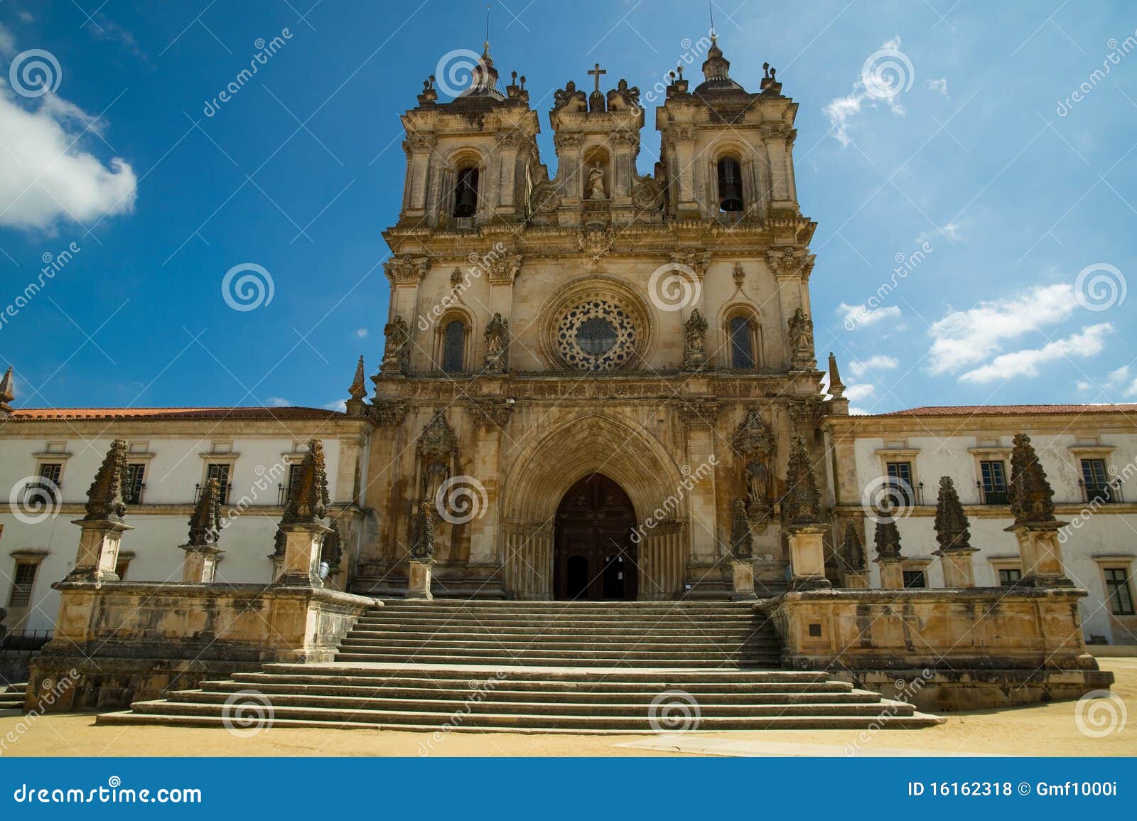View of Alcobaca Monastery stock photo. Image of religious - 16162318