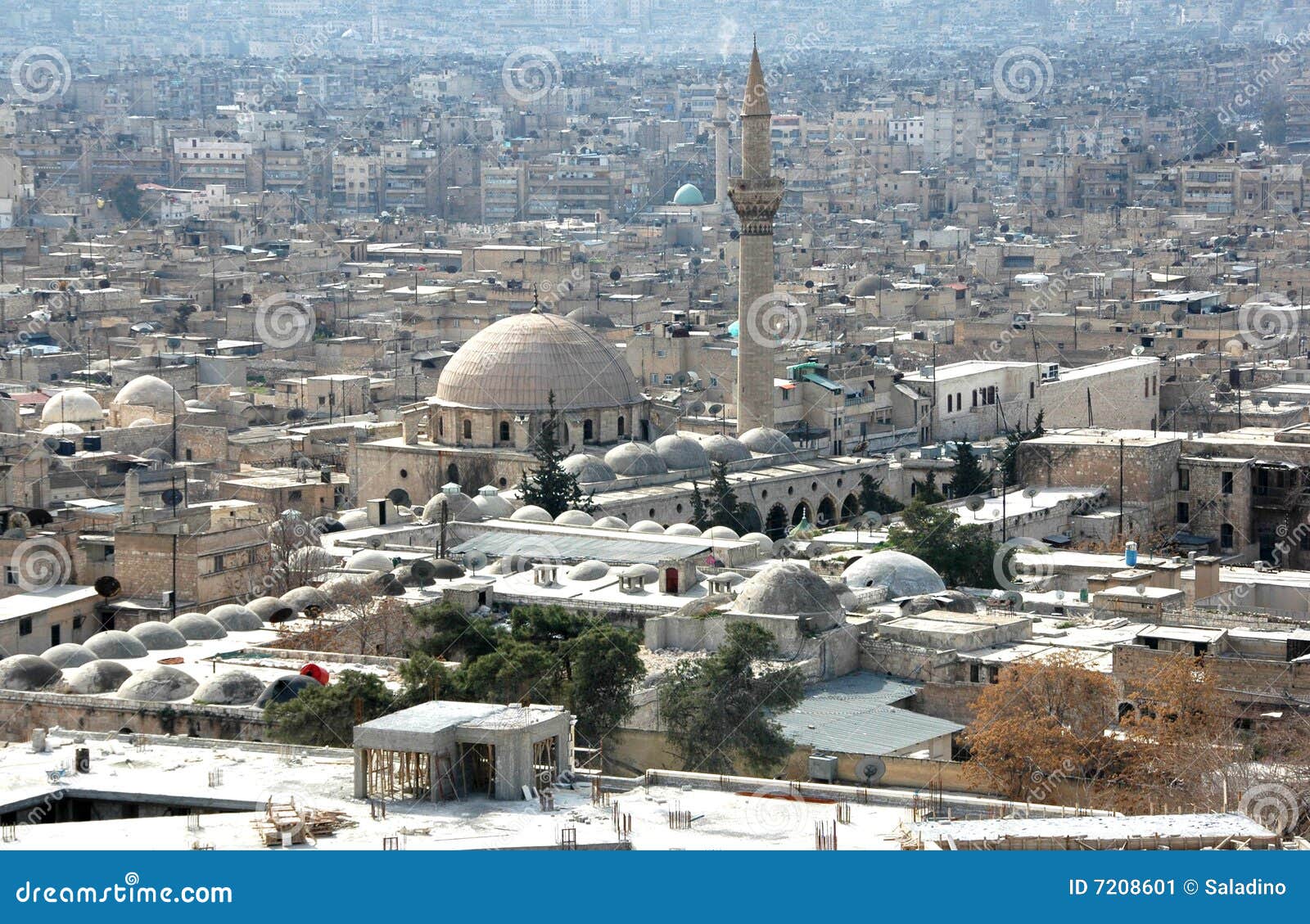View of Aleppo from the Citadel Stock Image - Image of aleppo ...