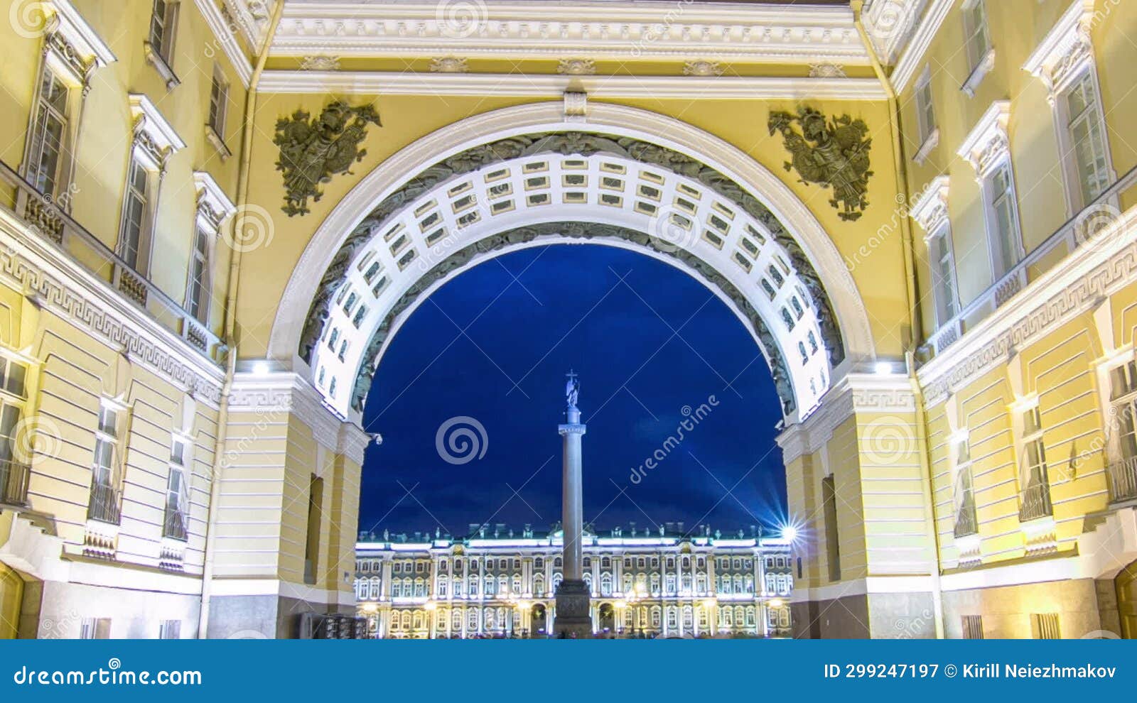 View of the Alexander Column through the Arch of the General Staff ...