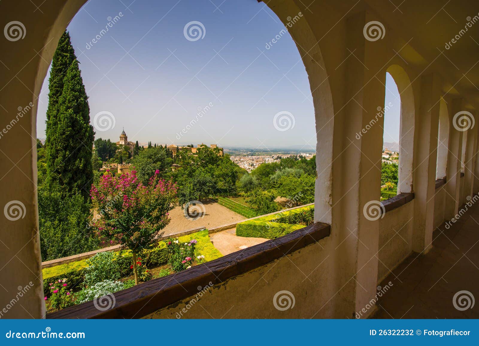 View on the Alhambra stock photo. Image of alhambra, famous - 26322232