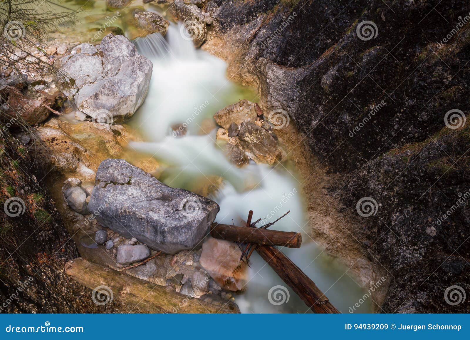 View of the Almbachklamm stock image. Image of hike, alps - 94939209