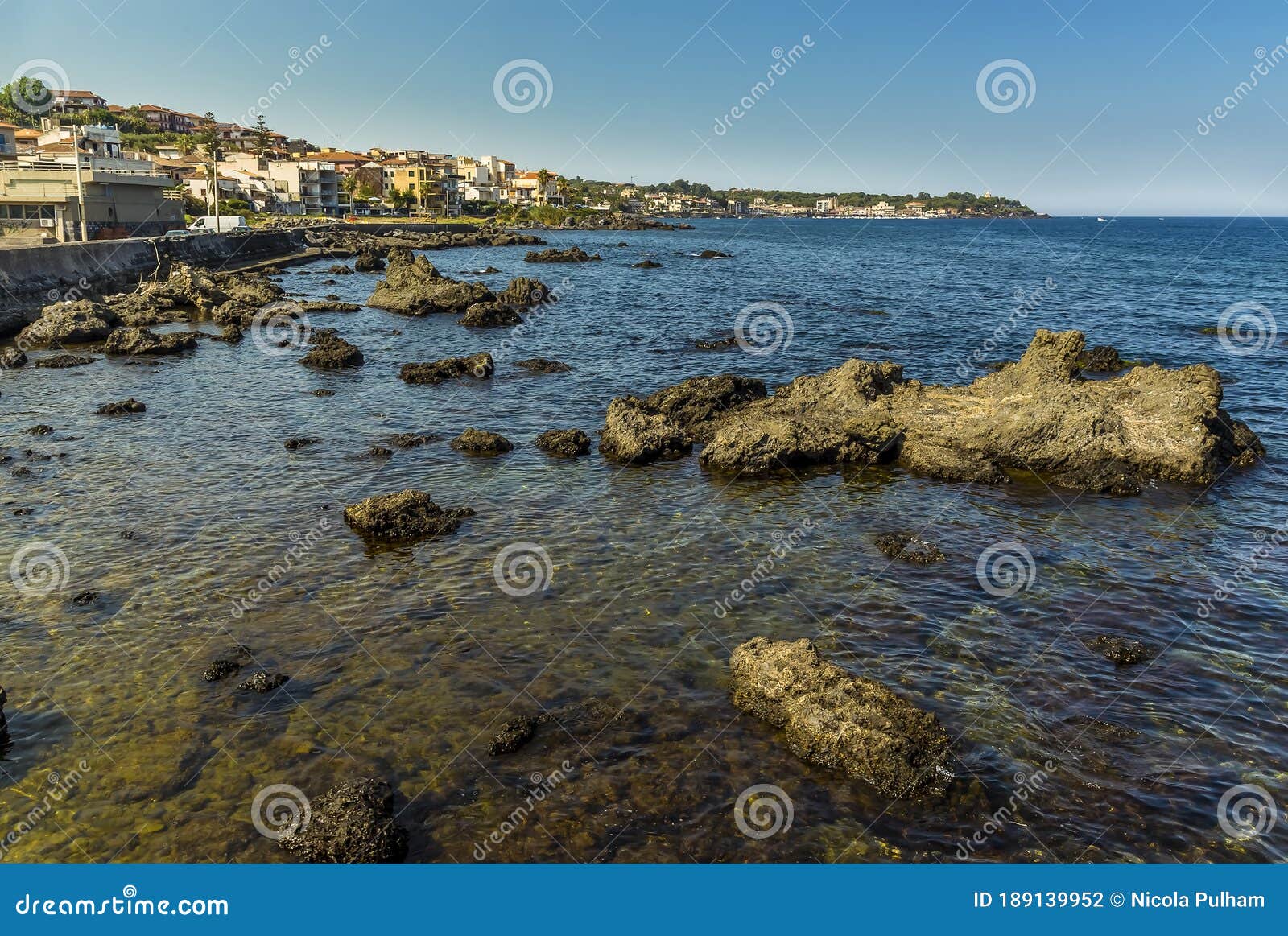 A View Along the Shore of Aci Trezza, Sicily Editorial Photography ...