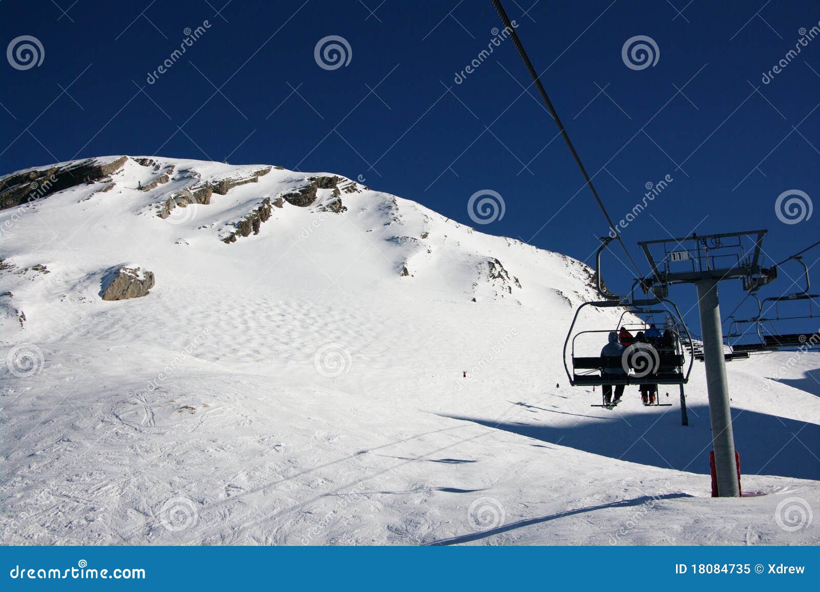 View on Alpine Downhill Slopes Stock Image - Image of extreme, scenic ...
