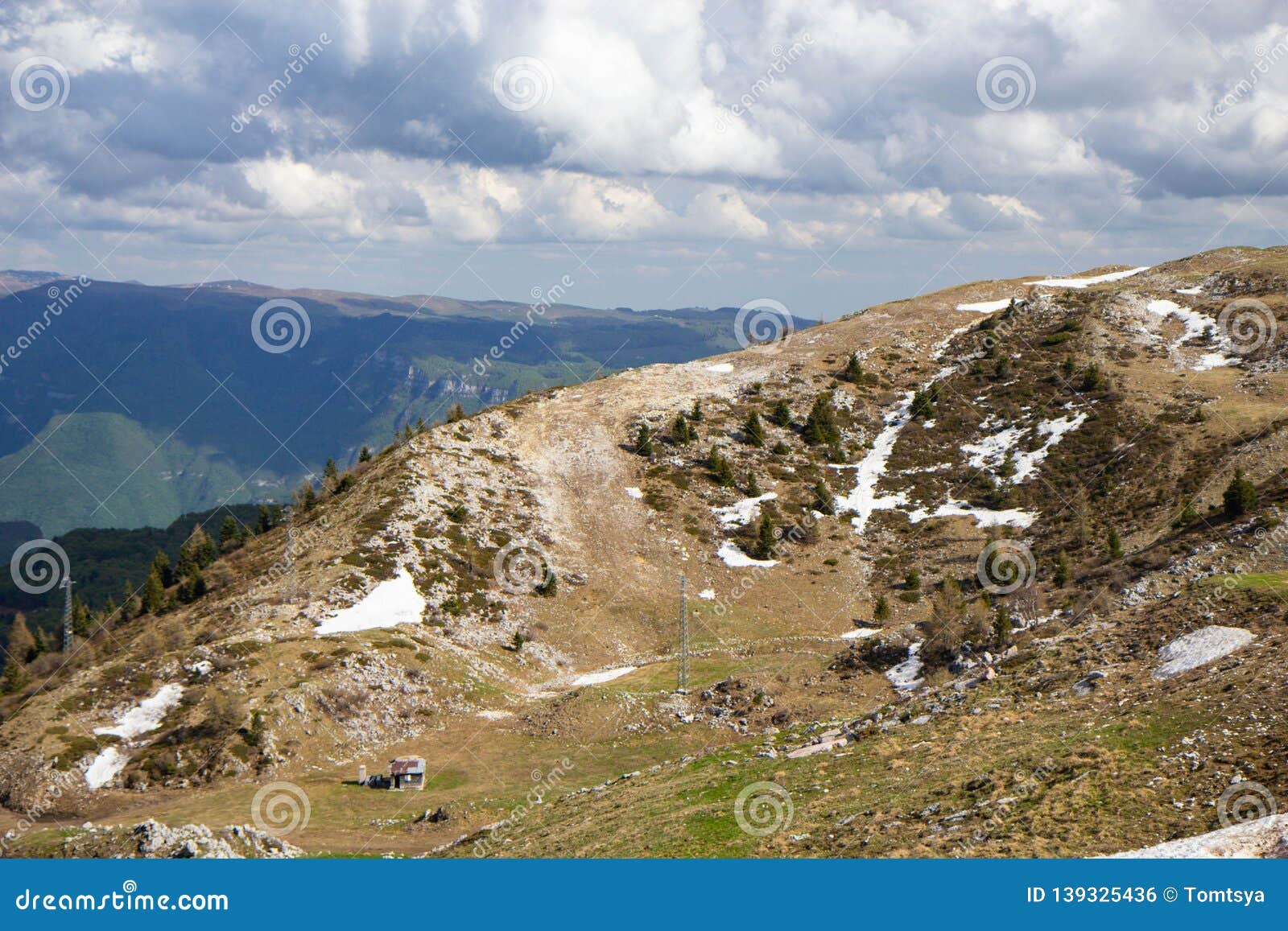View of Alps from Monte Blado Stock Photo - Image of nature ...