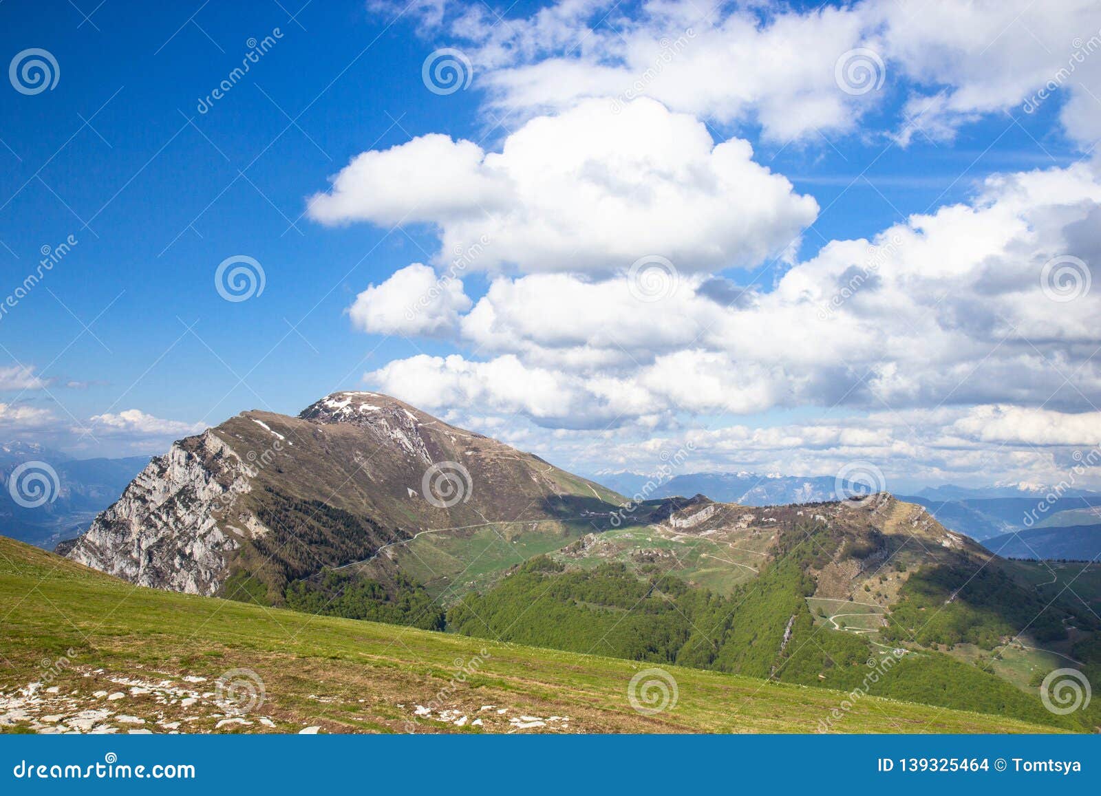 View of Alps from Monte Blado Stock Photo - Image of colorful ...