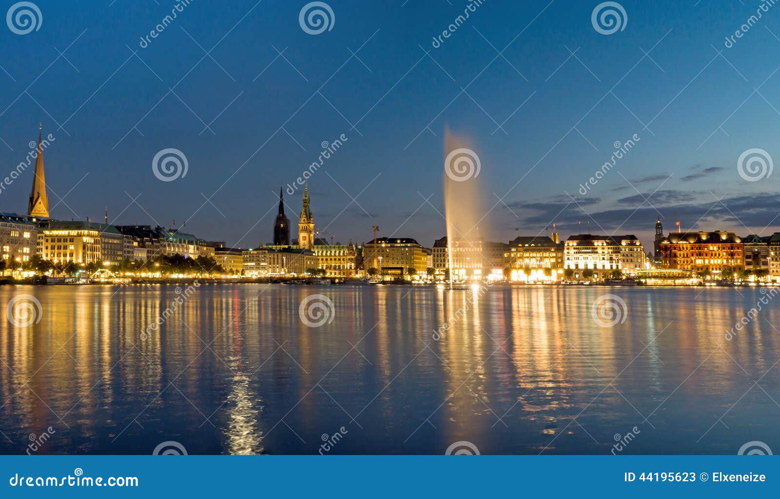 View of the Alster in Hamburg Stock Image - Image of german, alster ...