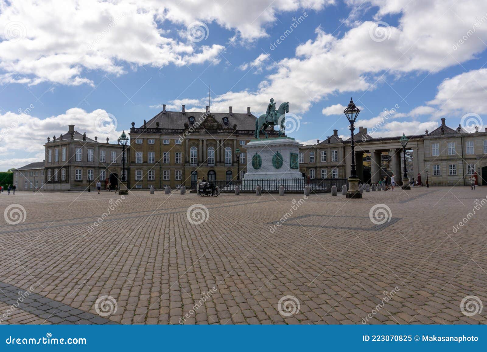View of the Amalienborg Palace in Copenhagen Editorial Image - Image of ...
