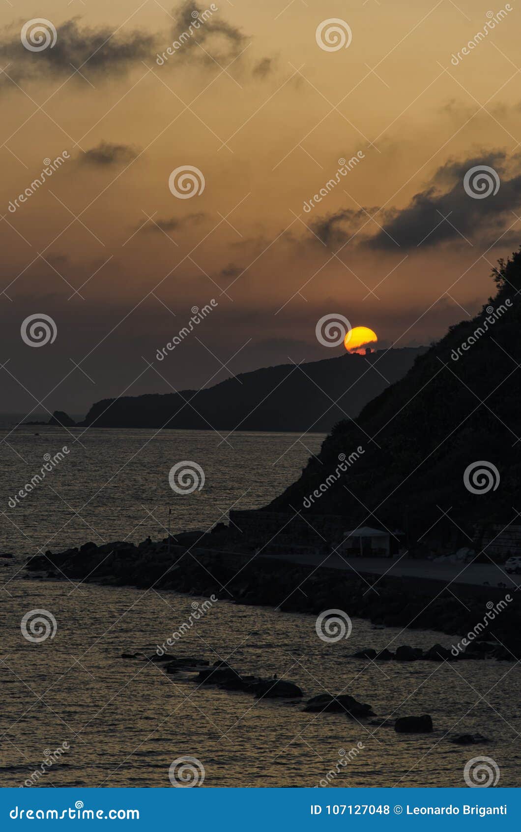 Amazing yellow round sun stock photo. Image of coastal - 107127048