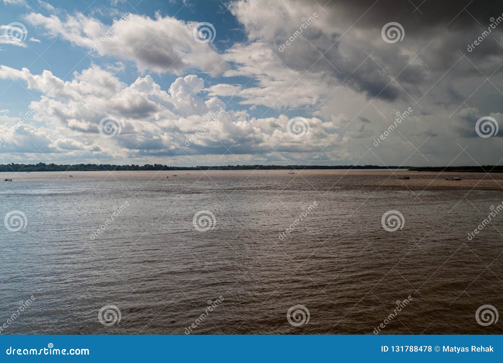 Amazon river in Brazil stock photo. Image of forest - 131788478