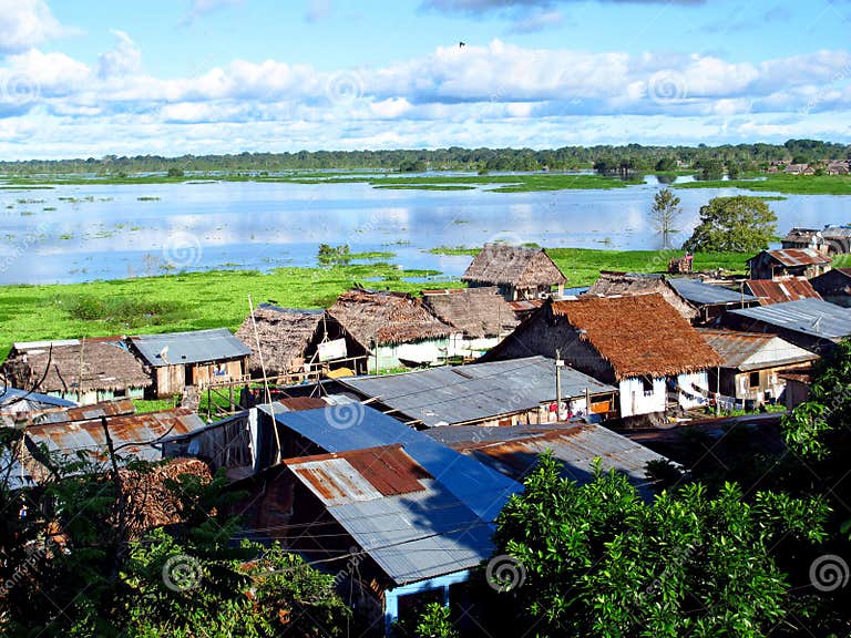 The View of Amazon River in Iquitos, Peru Stock Image - Image of ...