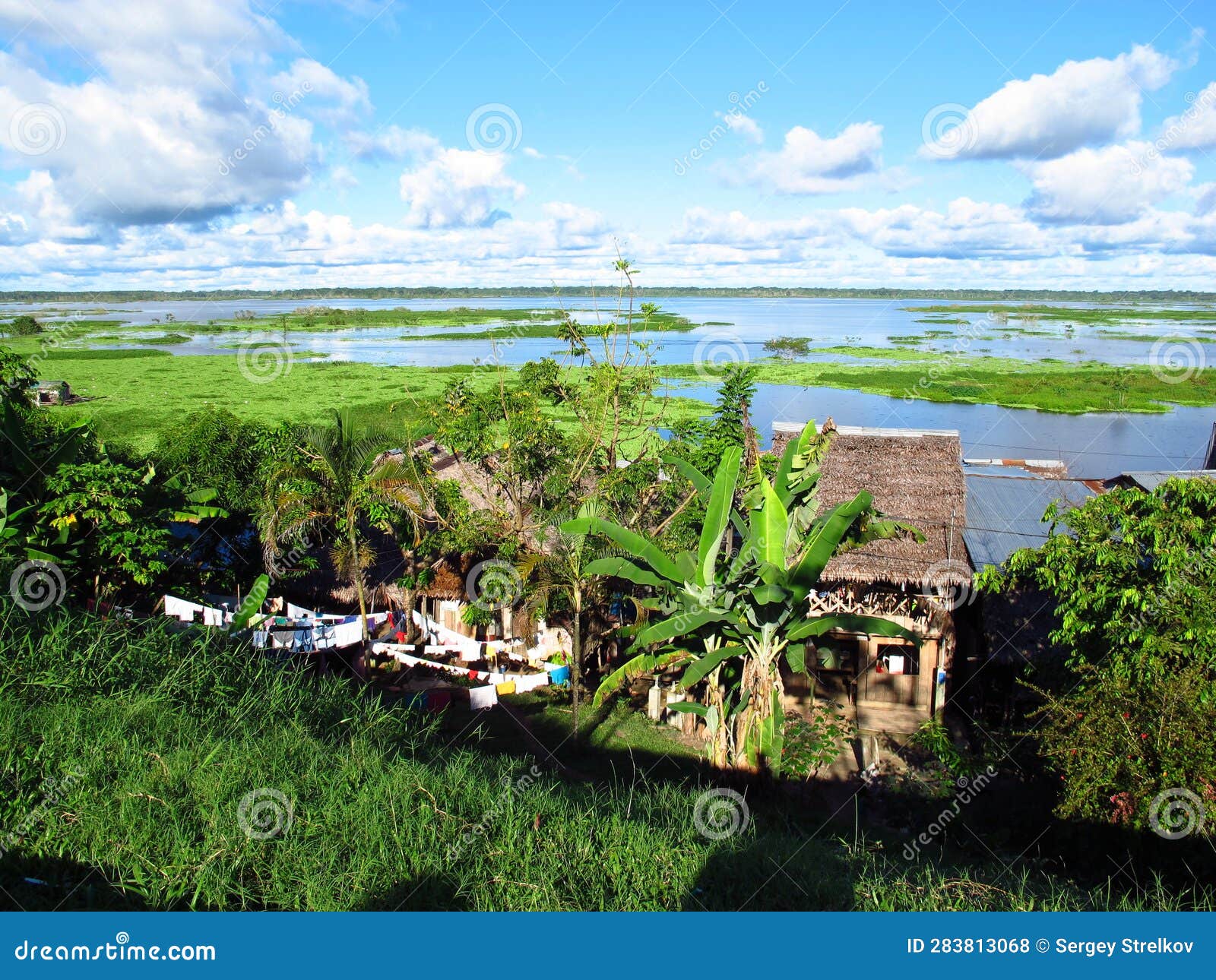 The View of Amazon River in Iquitos, Peru Stock Photo - Image of river ...