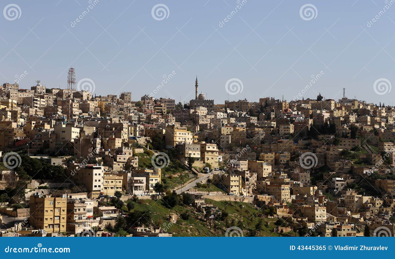 View of Amman S Skyline, Jordan Stock Image - Image of horizon, culture ...