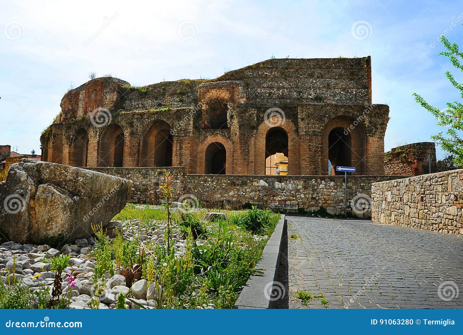 View of amphiteater stock photo. Image of outdoor, amphiteater - 91063280