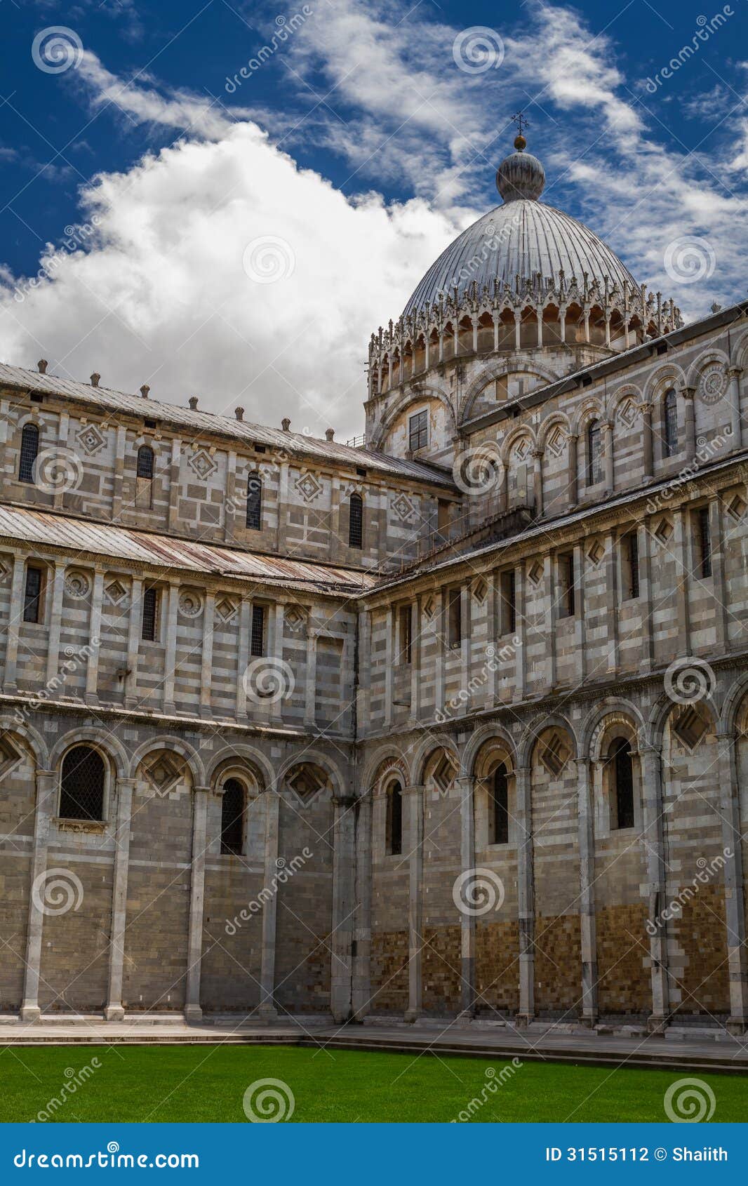 View of Ancient Cathedral in Pisa Stock Photo - Image of culture ...