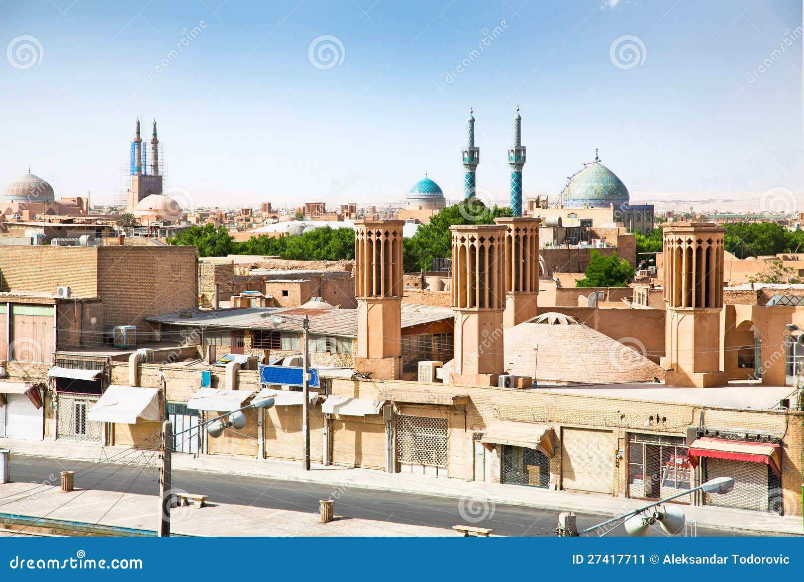 View of Ancient City of Yazd, Iran Stock Image - Image of east, ancient ...
