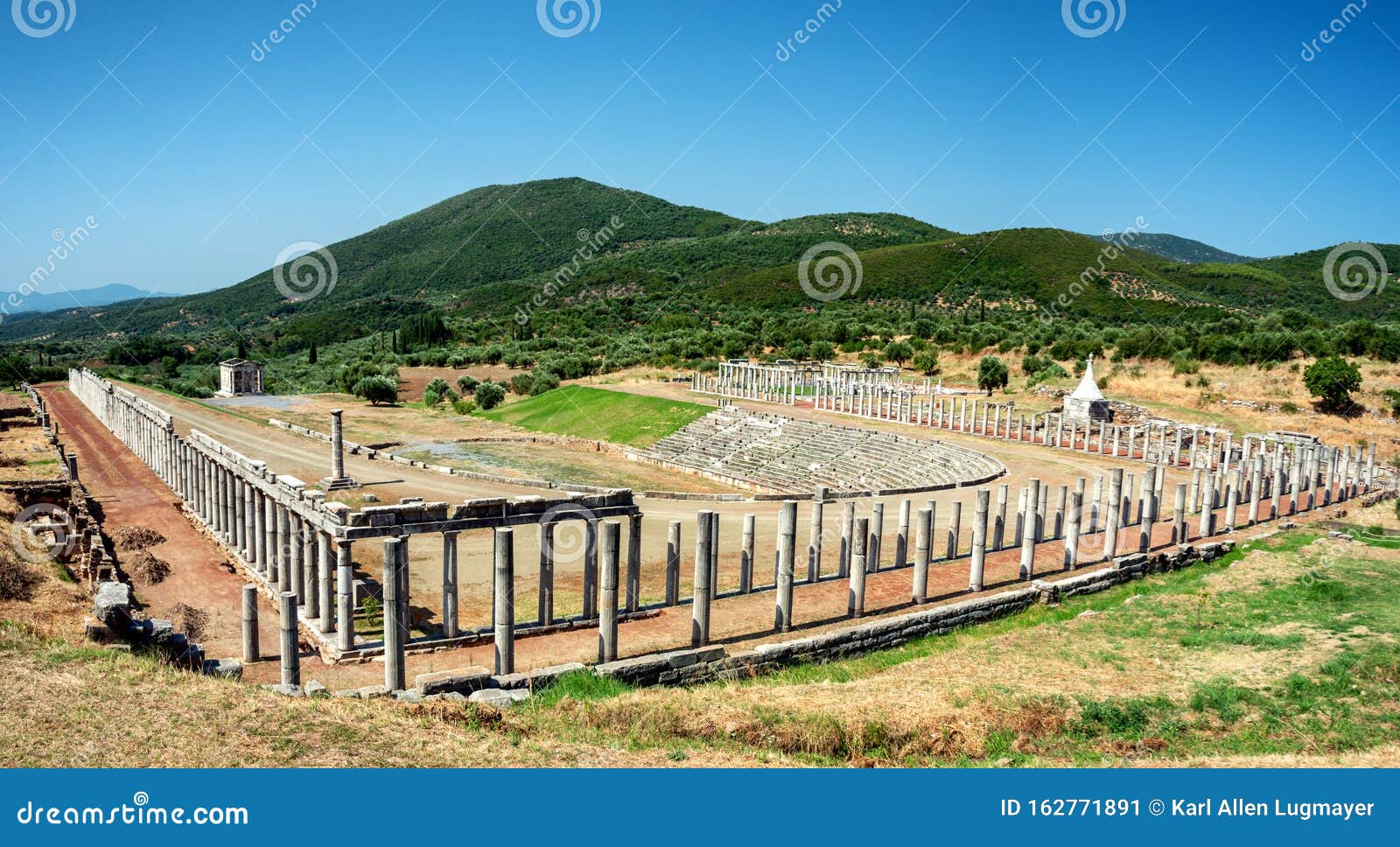 The Ancient Statium in Messene, Greece Stock Image - Image of greece ...