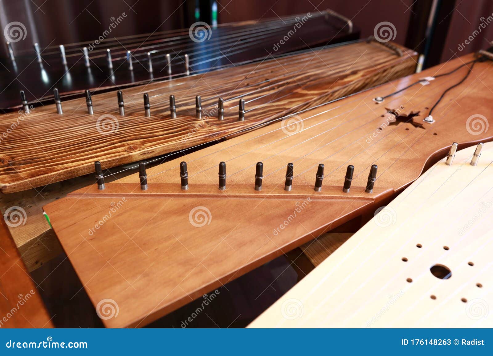 View of ancient harp stock image. Image of picking, classic - 176148263