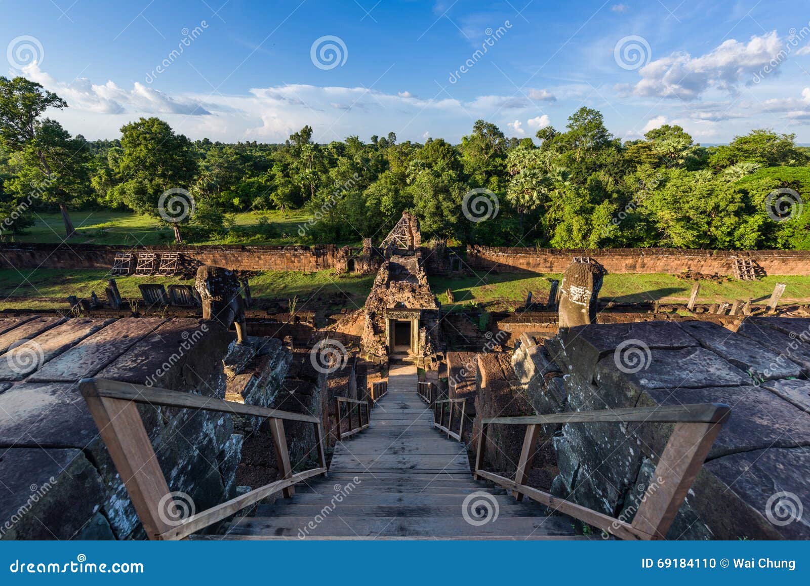 View from Ancient Pre Rup Temple Stock Photo - Image of colour, nature ...