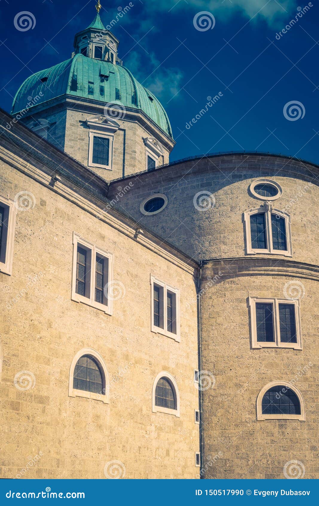 View of Ancient Dome with Walls of Stone with Clear Sky Stock Photo ...