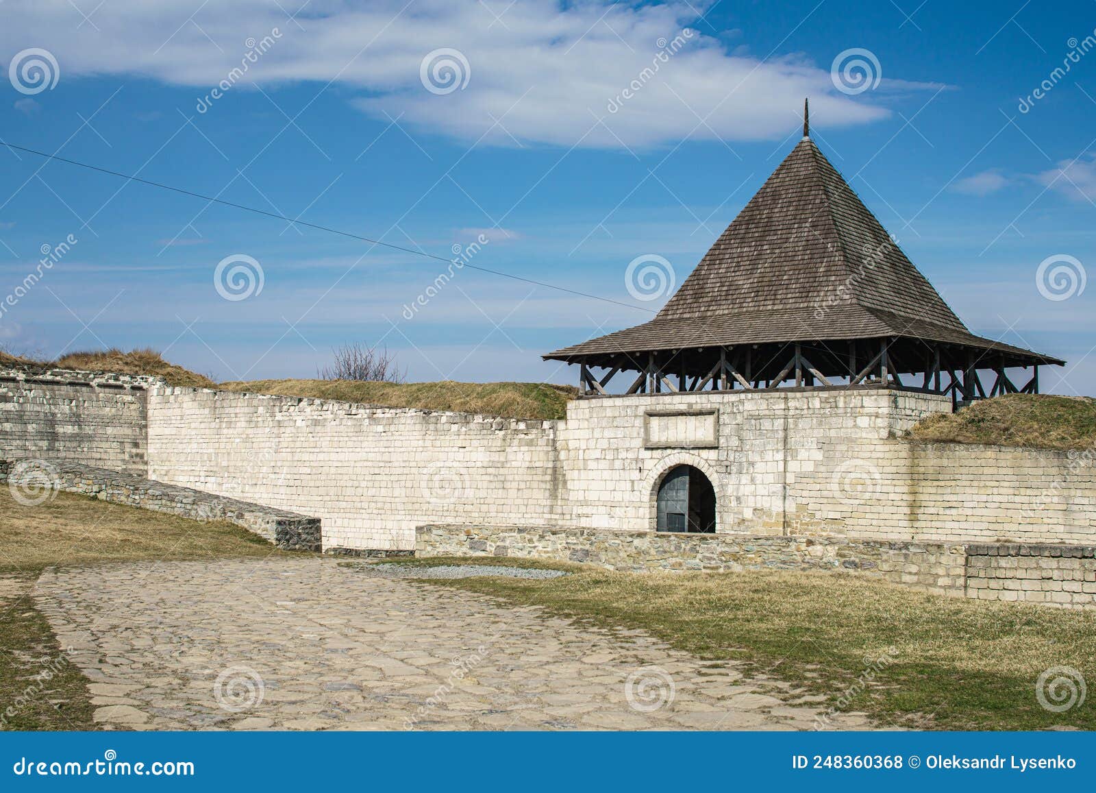 View of an Ancient Stone Fortress Stock Photo - Image of dome, building ...