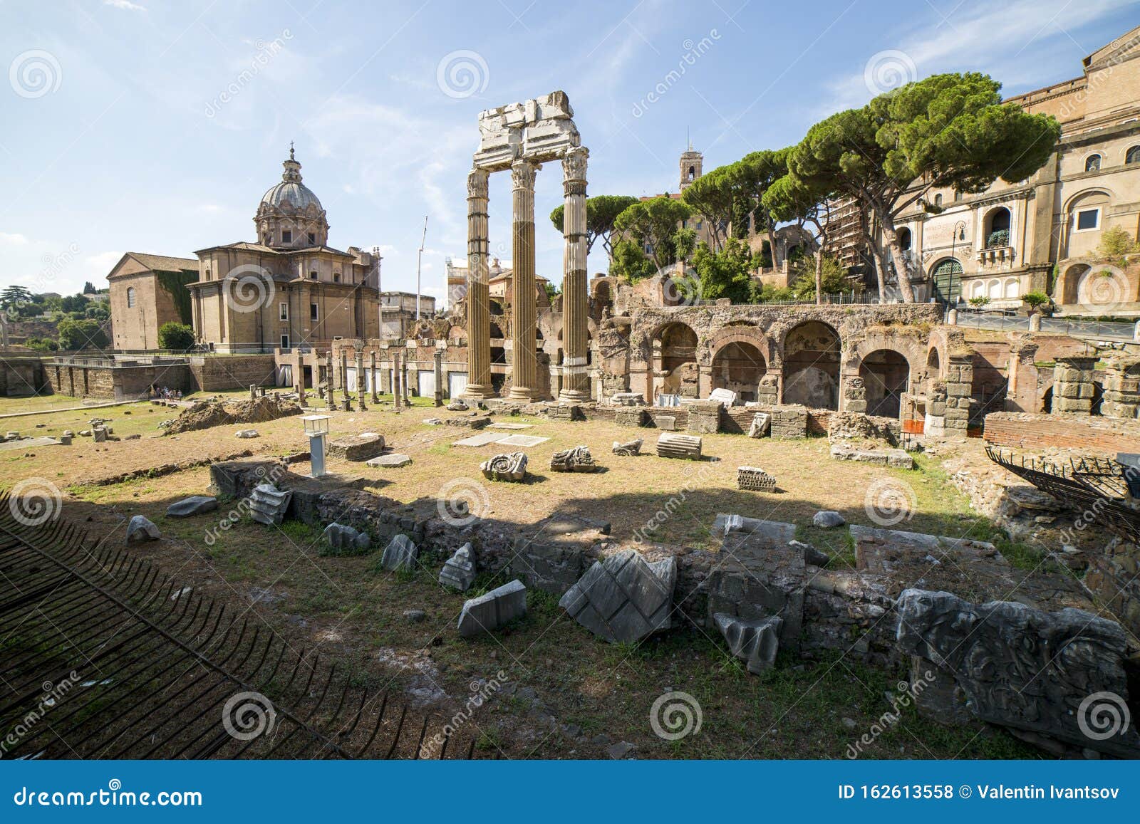 View of the Ancient Structures of the Roman Forum Editorial Stock Photo ...