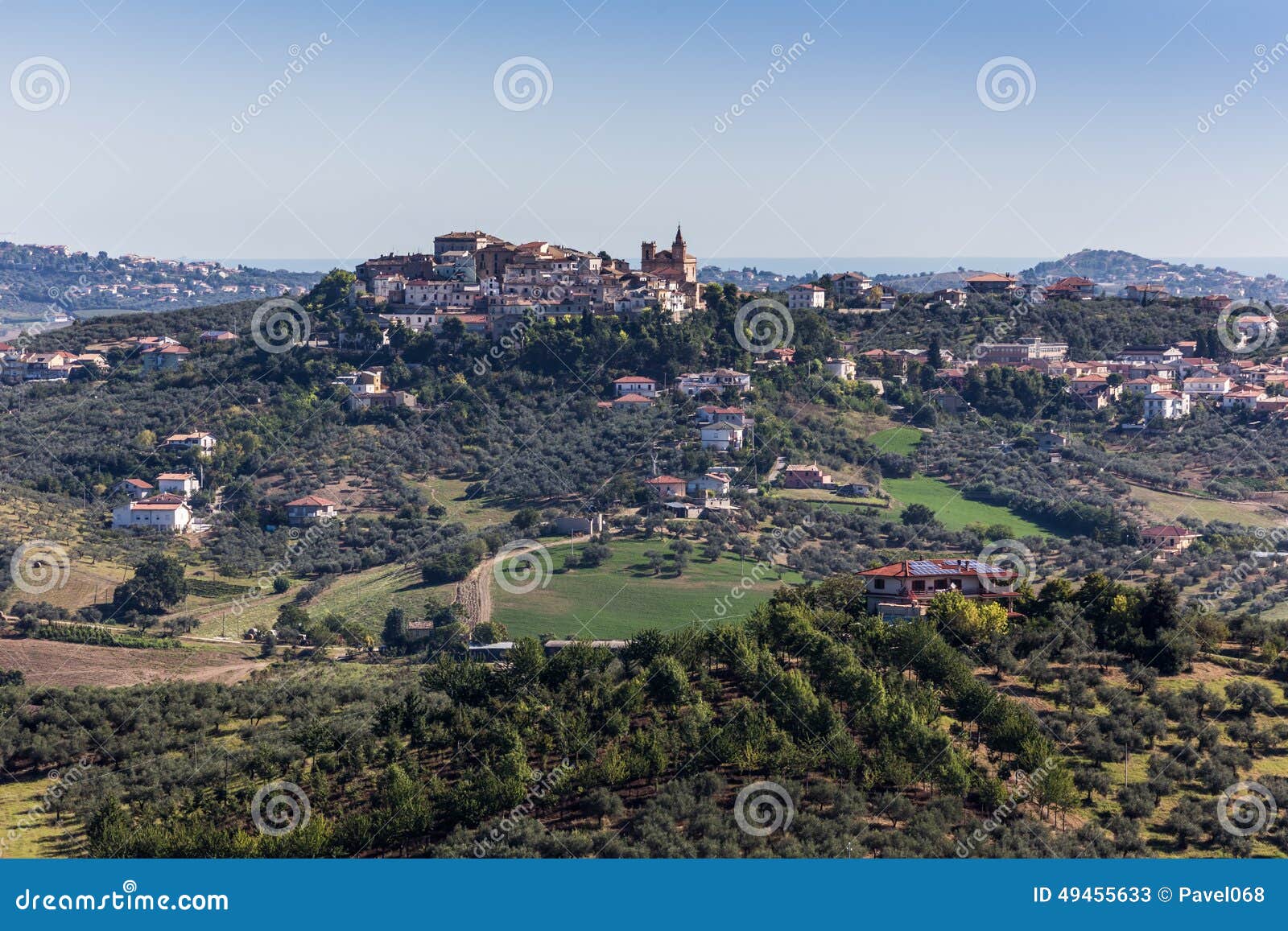 View of Ancient Towns in Abruzzo, Italy Stock Image - Image of abruzzo ...