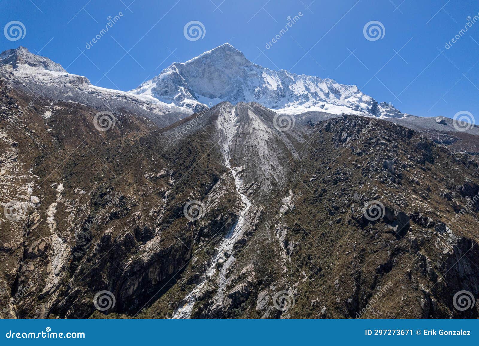 View of the Andes Mountains in the Ancash Region Stock Image - Image of ...