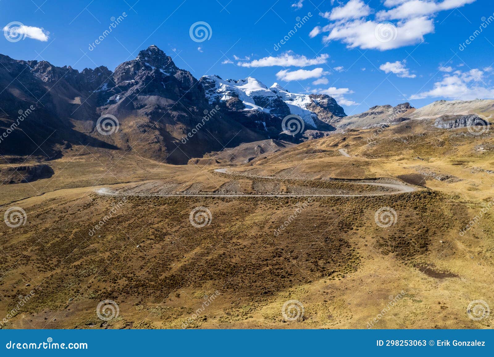 View of the Andes Mountains in the Ancash Region Stock Image - Image of ...