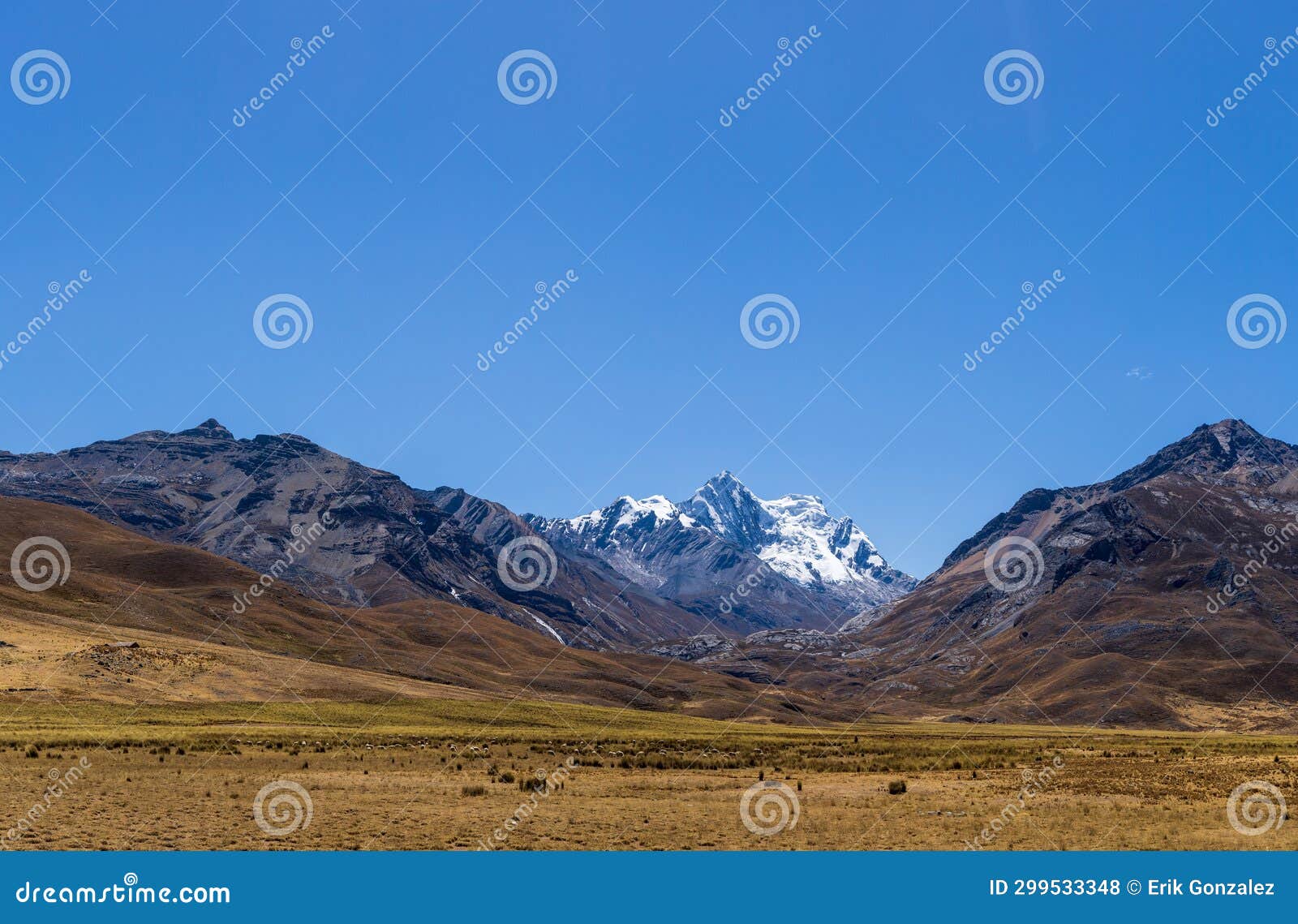 View of the Andes Mountains in the Ancash Region Stock Photo - Image of ...