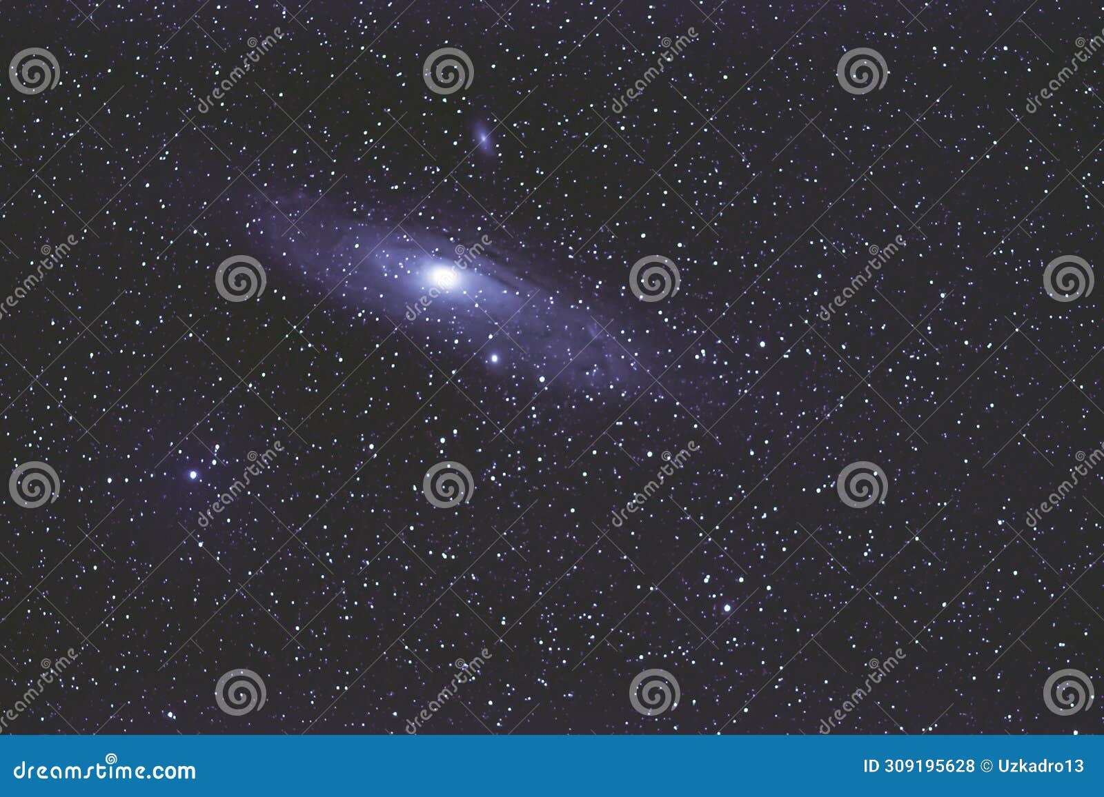 View on the Andromeda Galaxy in the Night Sky. Stock Photo - Image of ...