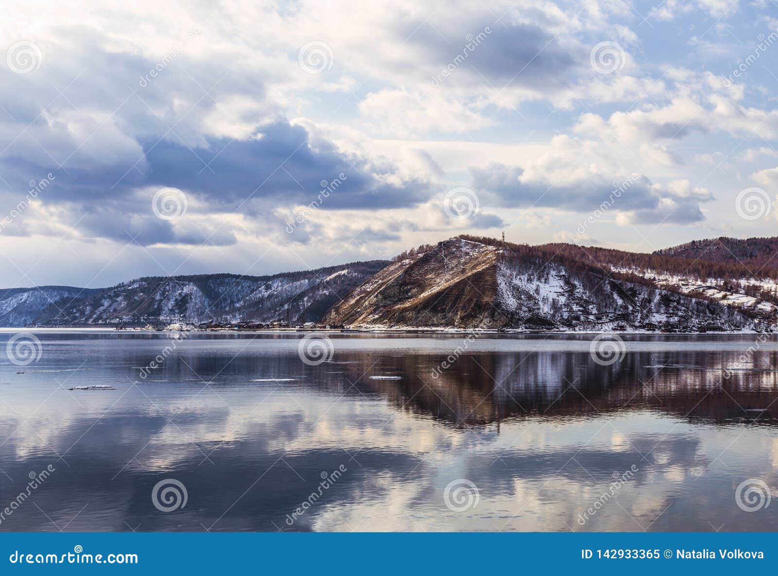 View of the Angara River at Its Source from Lake Baikal. Irkutsk Region ...
