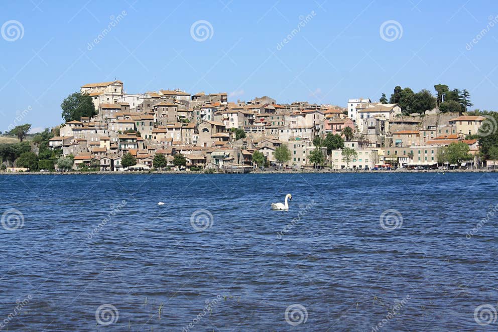 View of Anguillara (Rome, Italy) Stock Photo - Image of rusticity ...