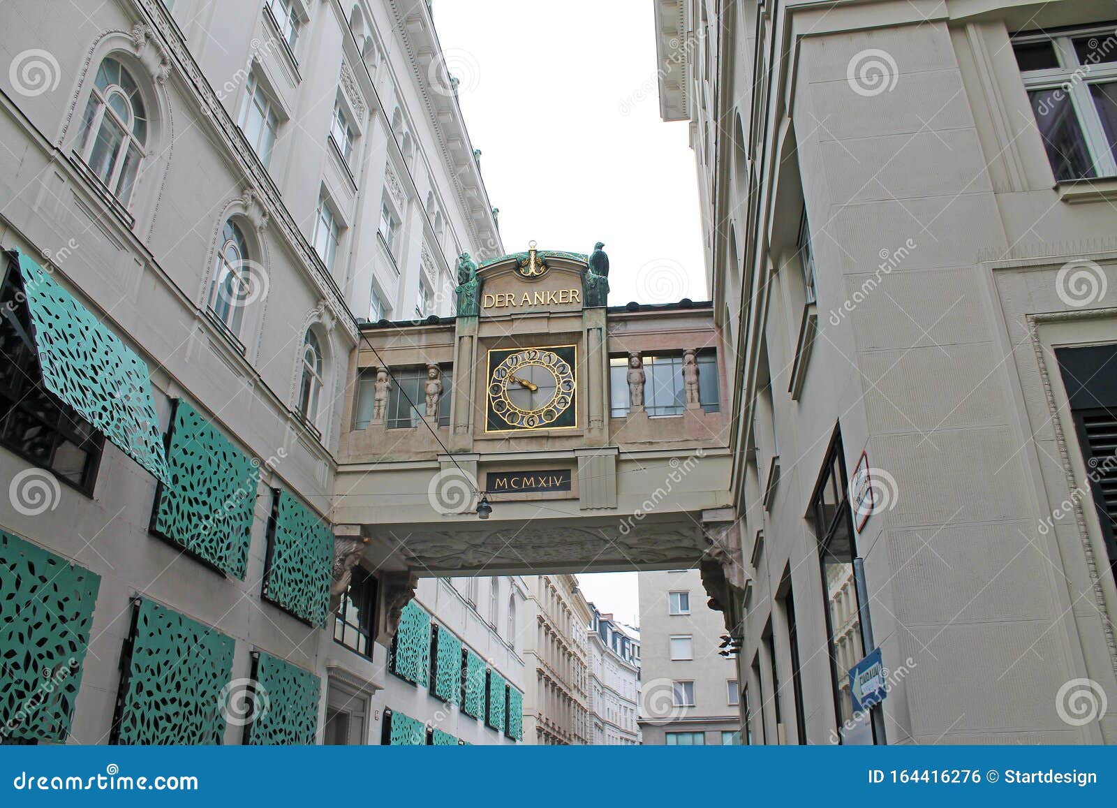 View of Anker Clock in Vienna. Austria. Editorial Photo - Image of ...