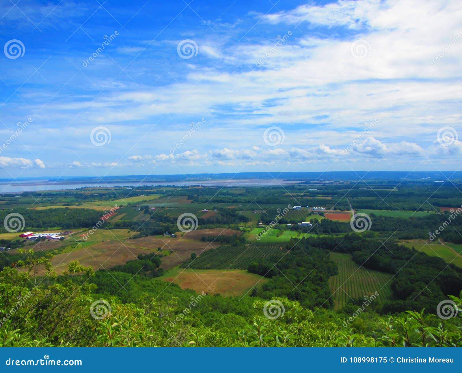 The Lookoff Annapolis Valley Nova Scotia Stock Image - Image of fundy ...