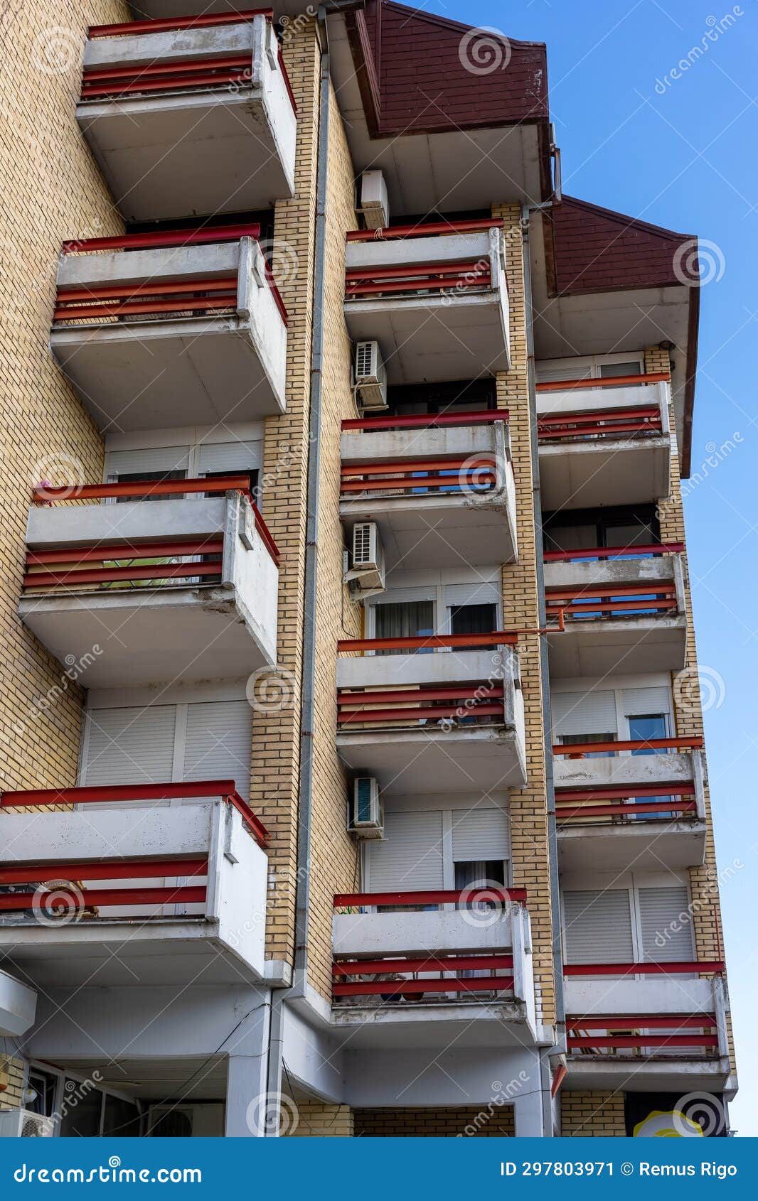 A View of an Apartment Building Stock Image - Image of urban, vrsac ...