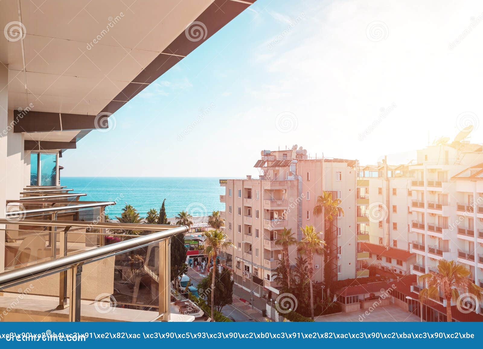 View of Apartment Buildings on the Seafront Stock Photo - Image of ...