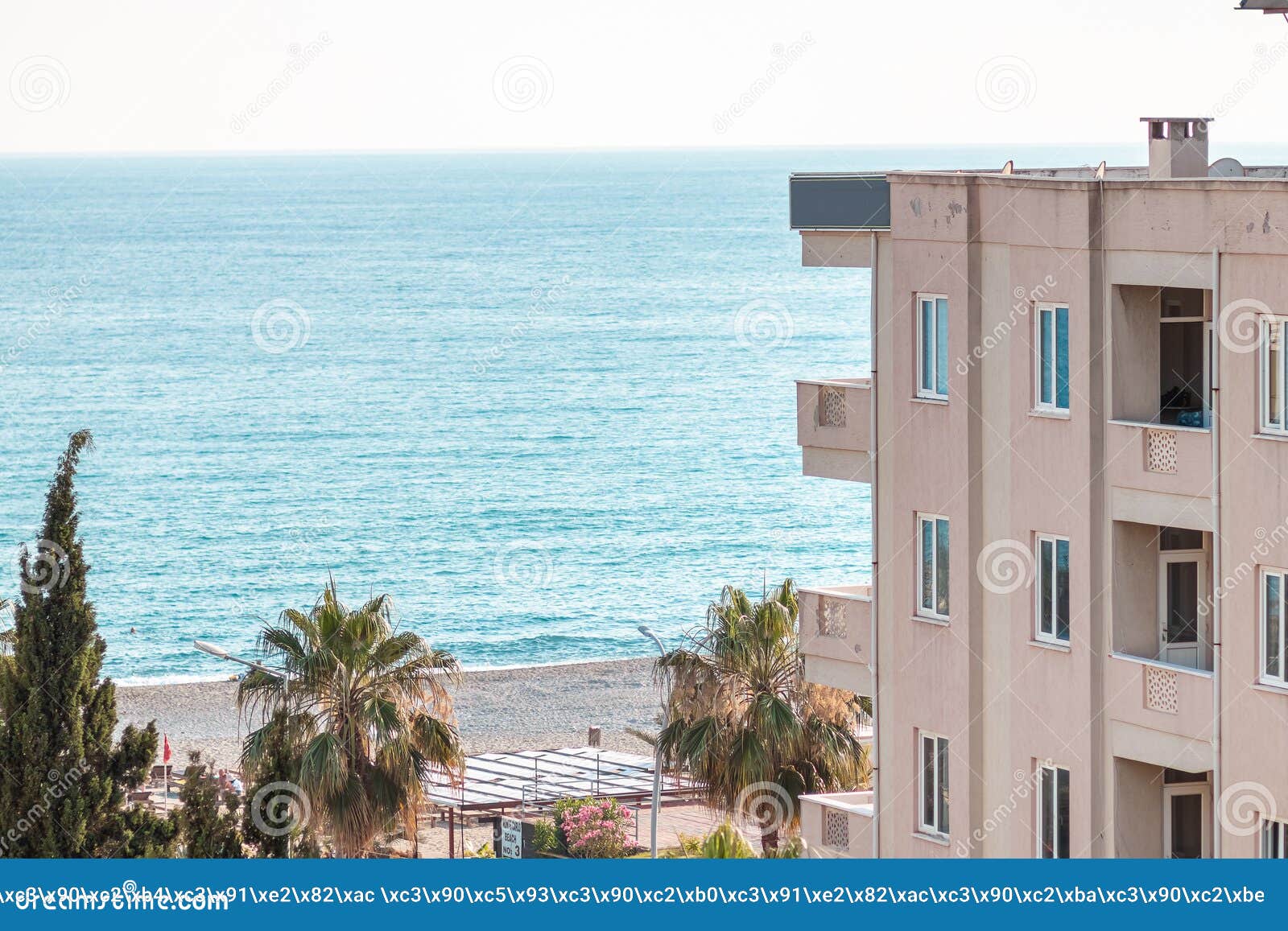View of Apartment Buildings on the Seafront Stock Photo - Image of ...