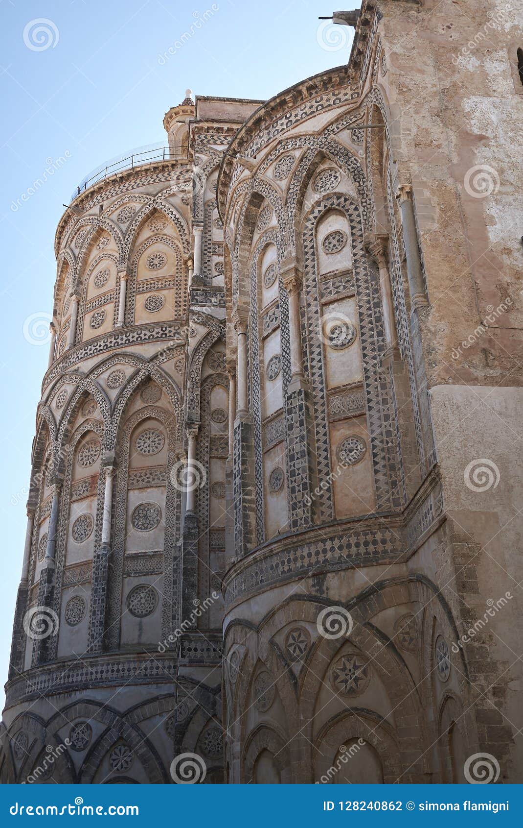 View of the Apse of Monreale Cathedral Stock Photo - Image of faith ...