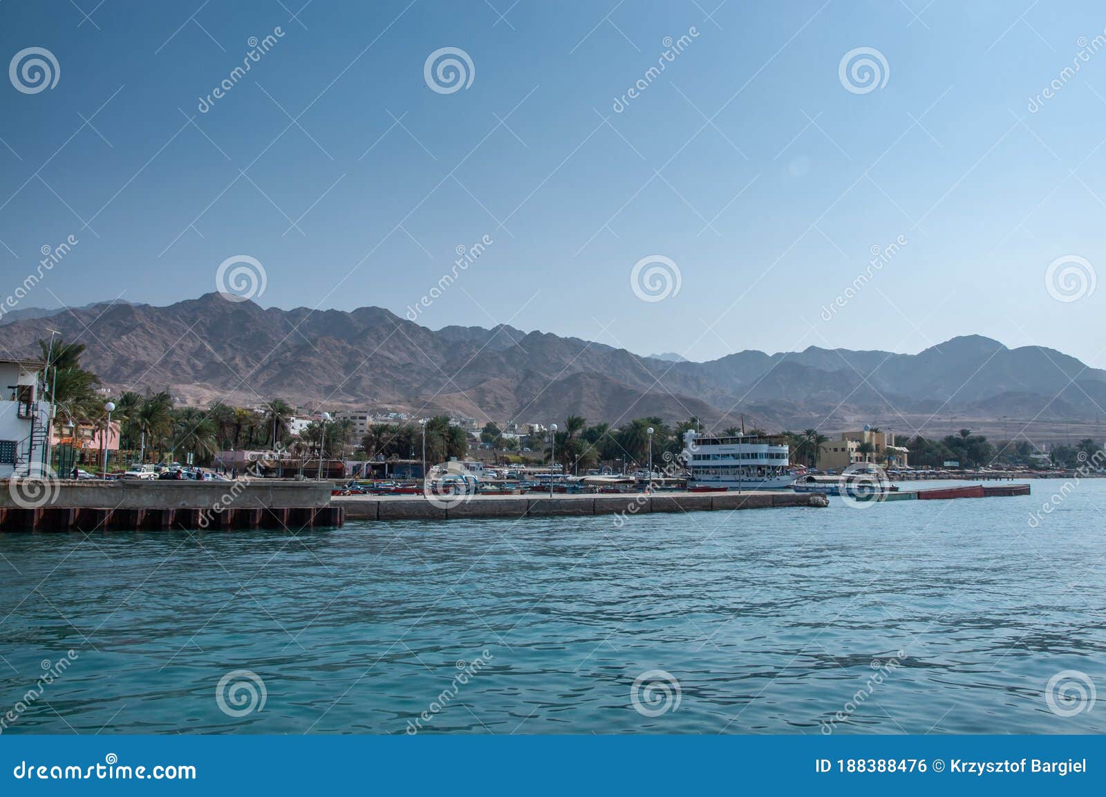 View of a Aqaba Coastal Town in Jordan Stock Photo - Image of ...