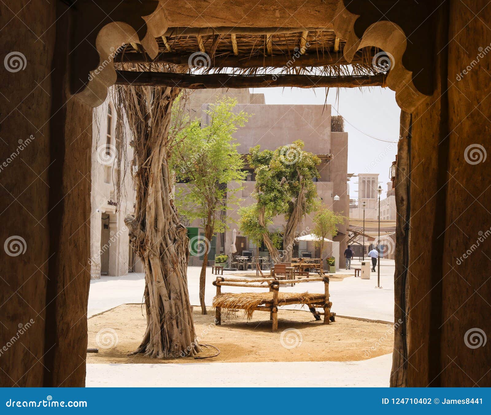 A View of the Arabian Courtyard. Dubai. Stock Photo - Image of islamic ...